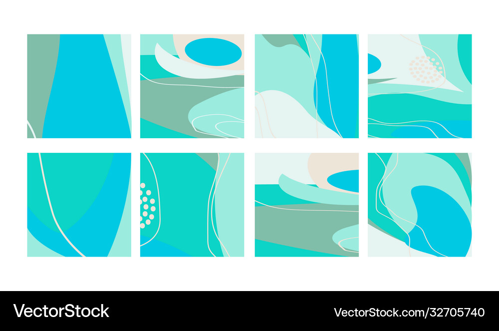 Set fun hand drawn colorful shapes doodle Vector Image