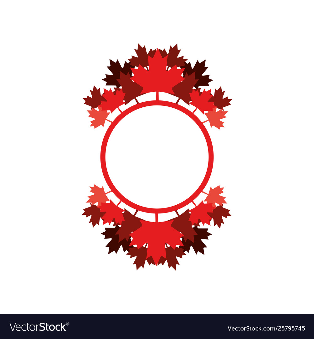 Maple leaf canada design Royalty Free Vector Image