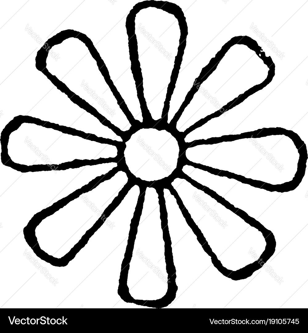 Rosette design is a floral-shaped design which Vector Image