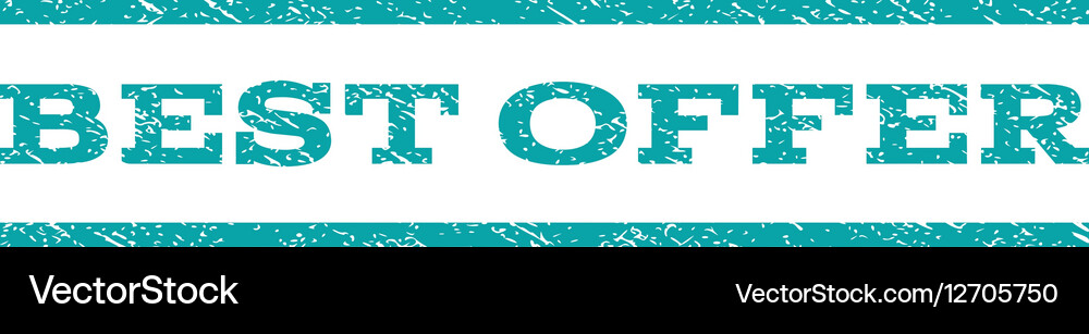 Best offer watermark stamp Royalty Free Vector Image