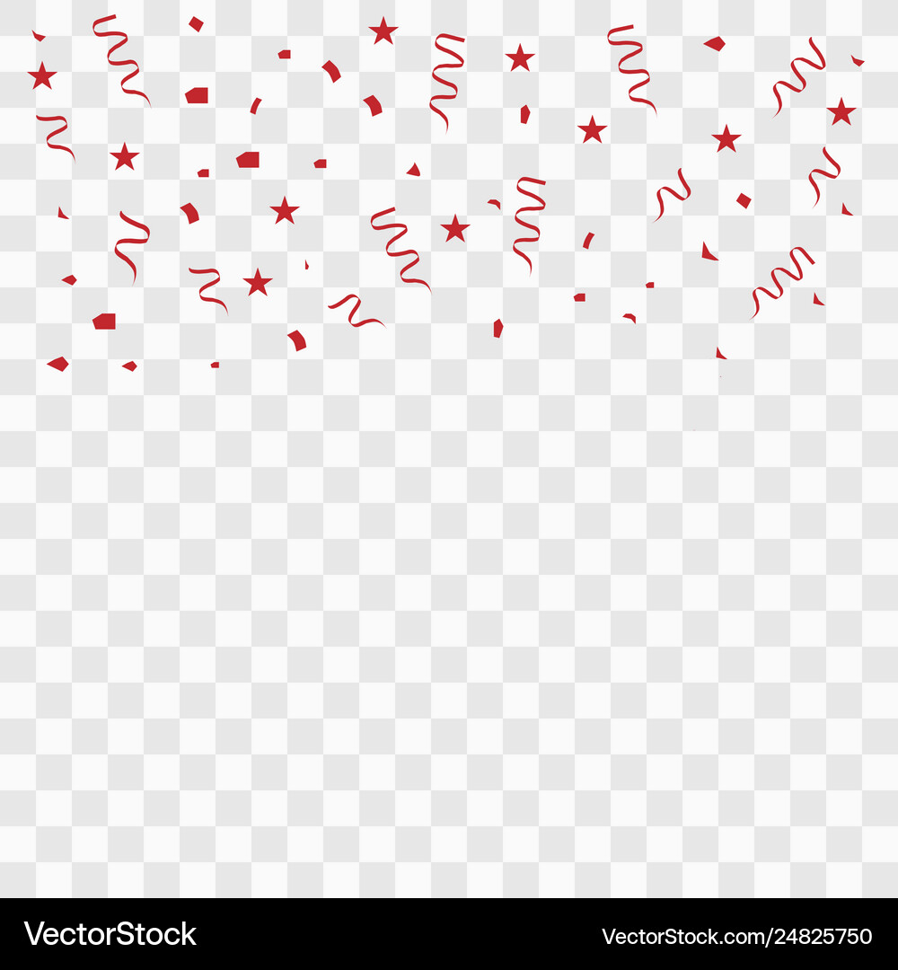Colorful bright confetti isolated Royalty Free Vector Image