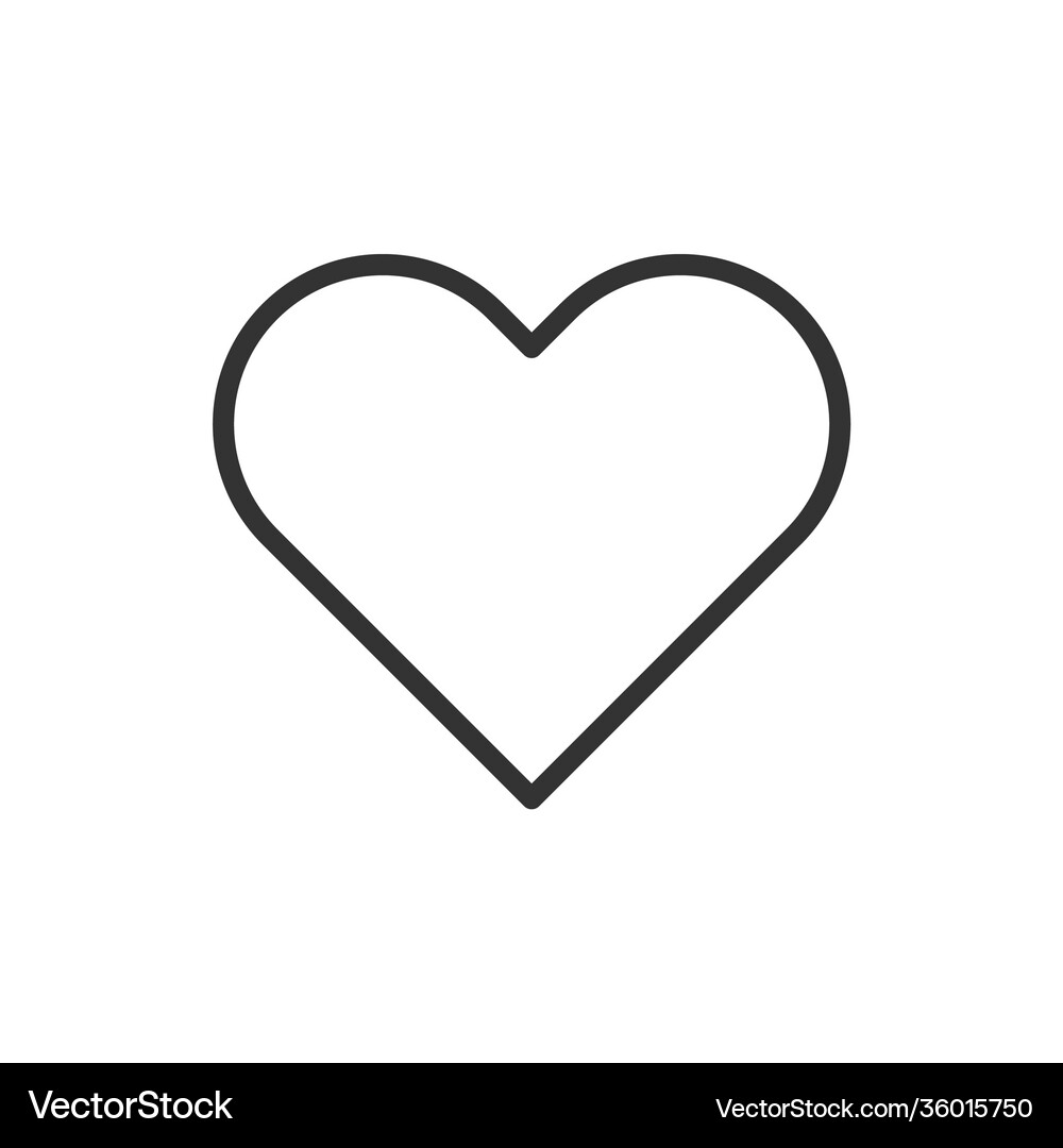 Heart love icon or logo Royalty Free Vector Image