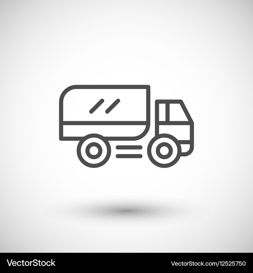 Truck line icon Royalty Free Vector Image - VectorStock