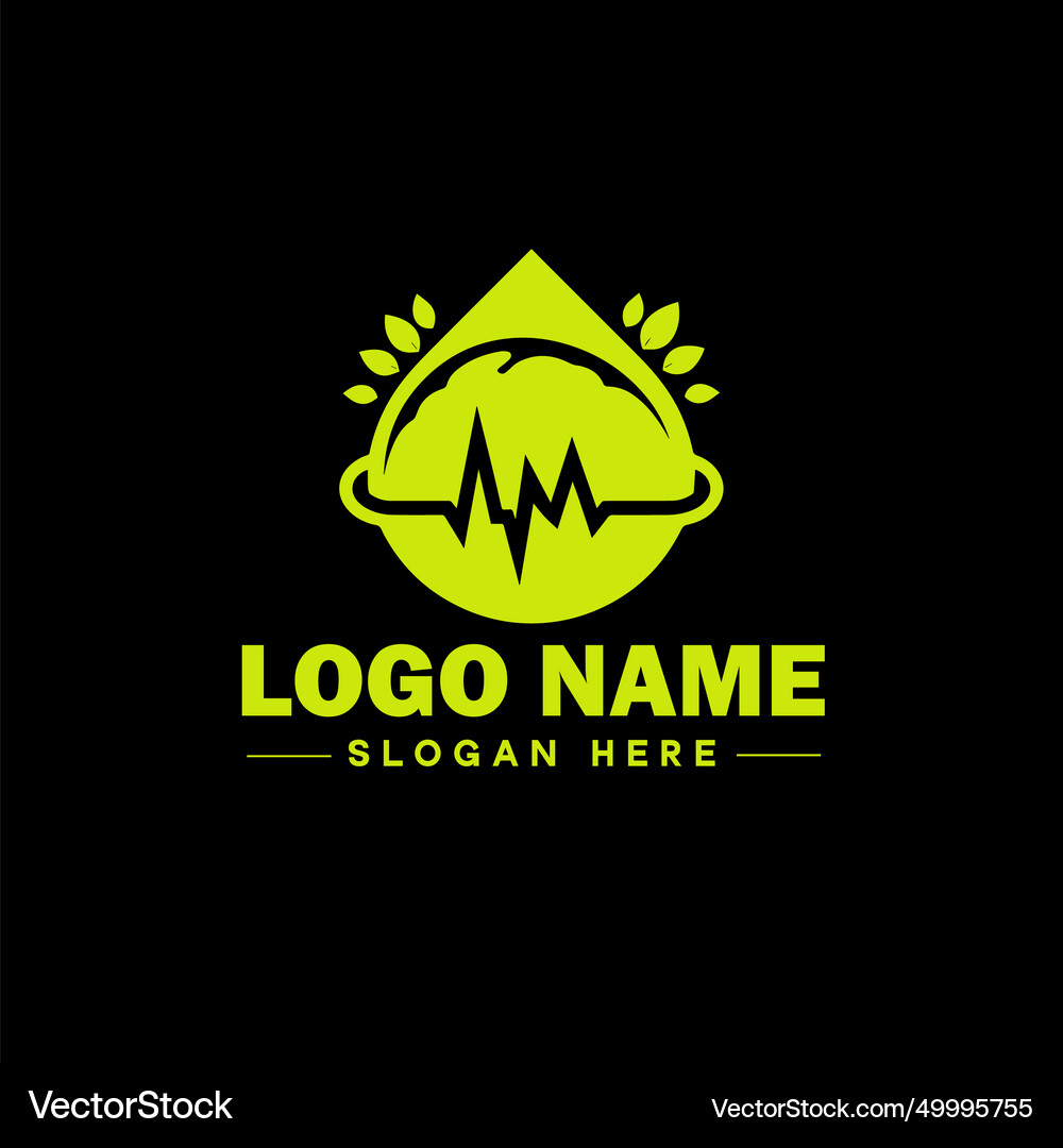Environmental logo ecologic green nature farm Vector Image