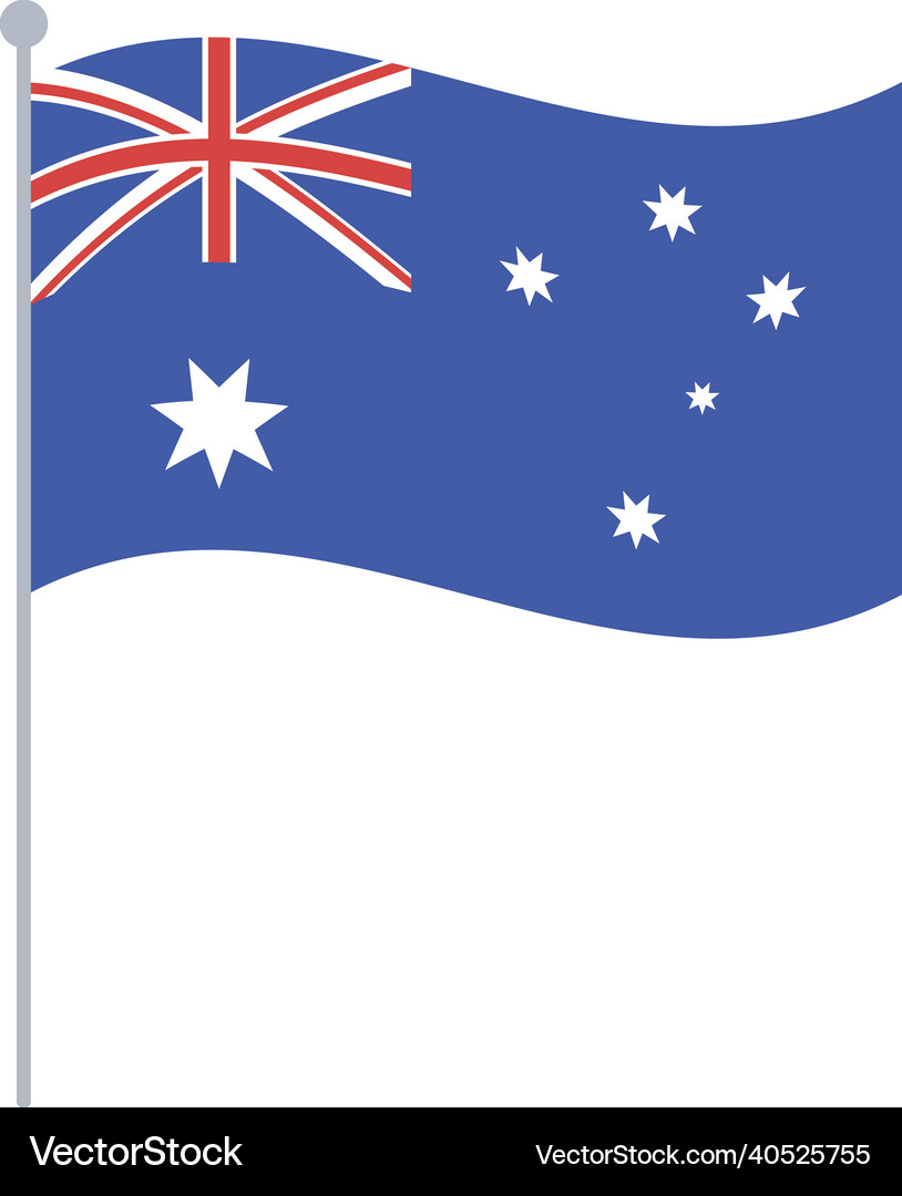 Flag of australia Royalty Free Vector Image - VectorStock