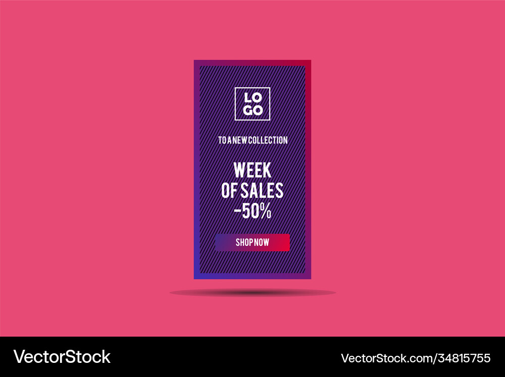 Modern banner template for a website poster Vector Image