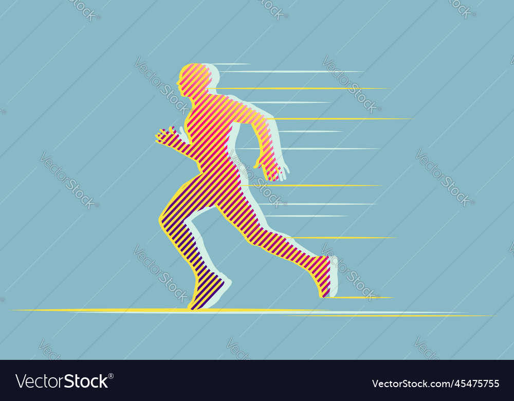 Running Royalty Free Vector Image - VectorStock