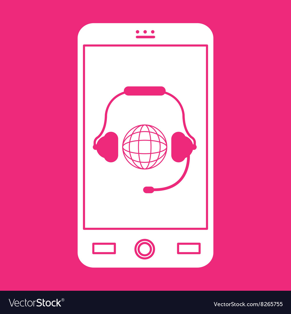 Smartphone services design Royalty Free Vector Image
