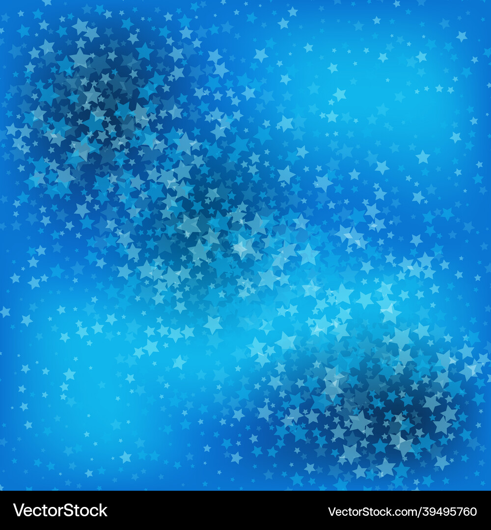 Abstract design christmas blue stars Royalty Free Vector