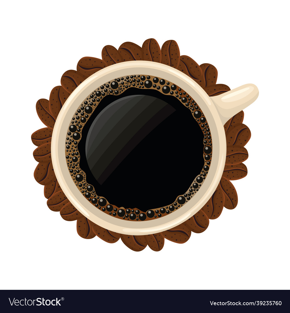 Black coffee design Royalty Free Vector Image - VectorStock