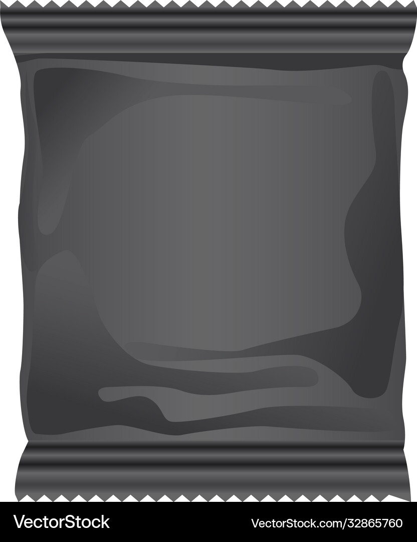 Black packing bag product icon Royalty Free Vector Image