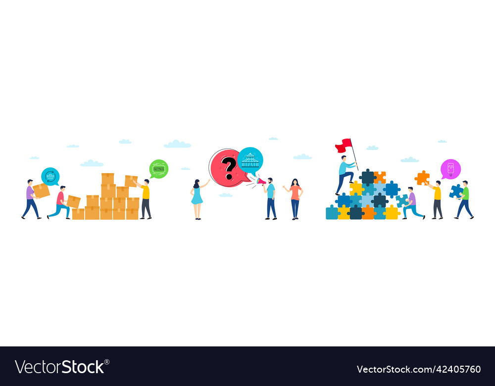 Fastpass refresh cart and circus minimal line Vector Image