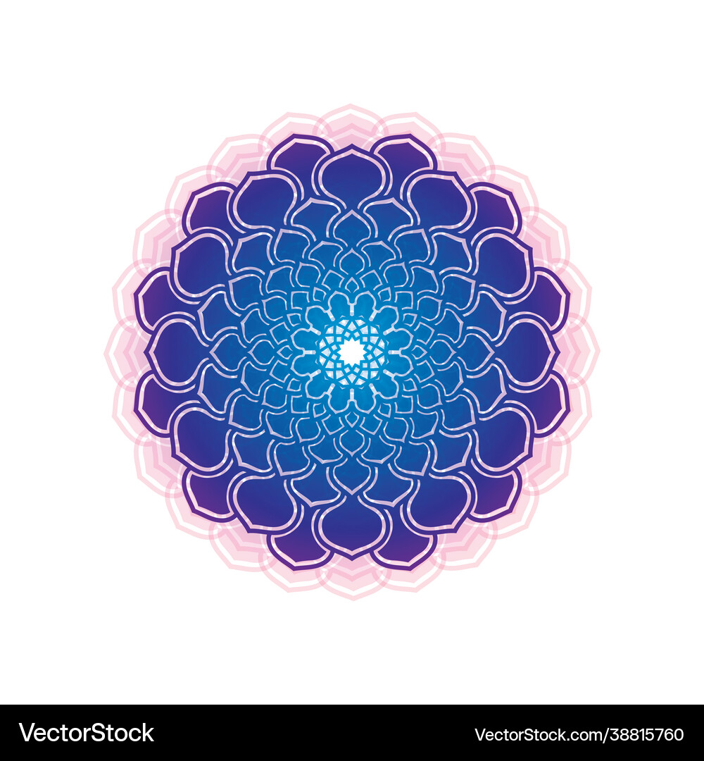 Flower mandala image Royalty Free Vector Image