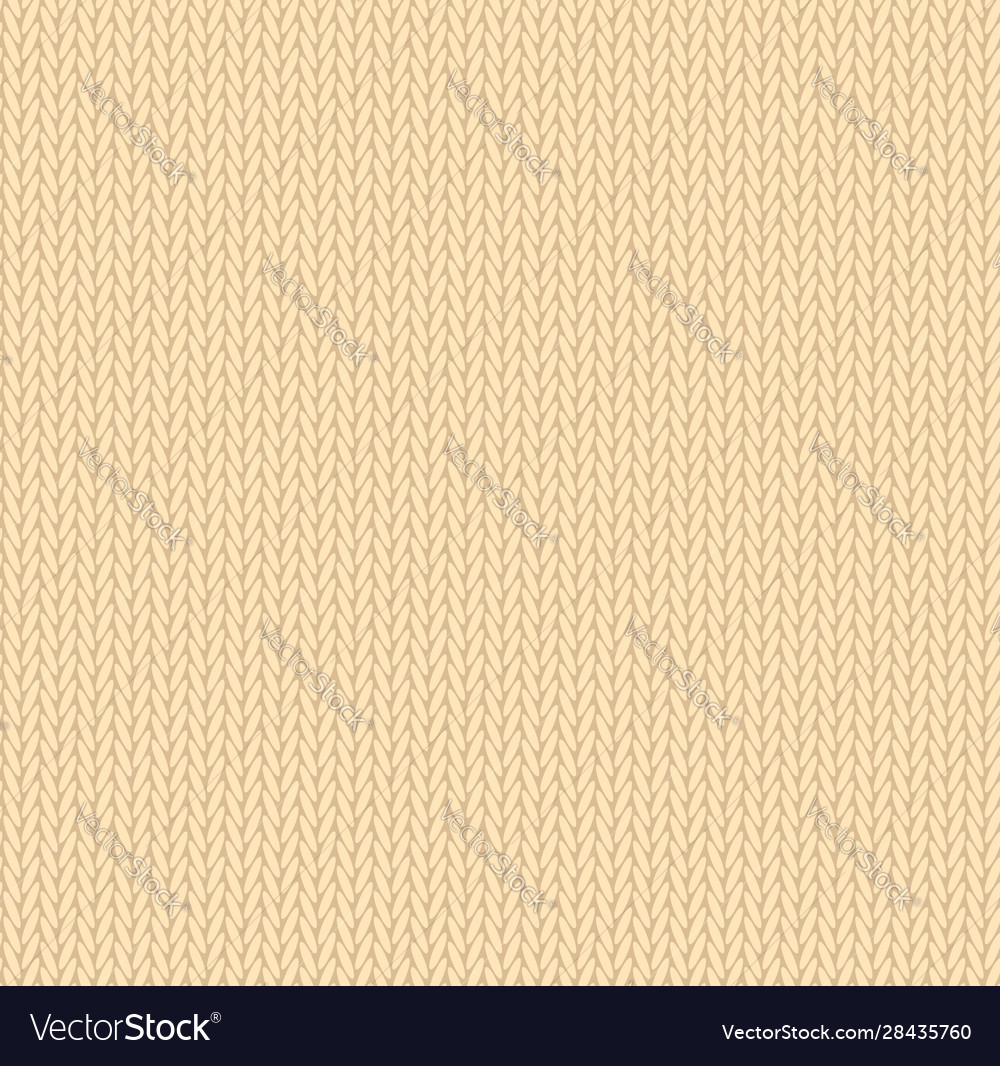 Knit texture yellow color seamless pattern fabric Vector Image