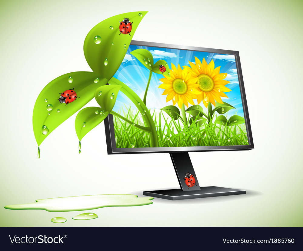 Monitor Royalty Free Vector Image - VectorStock
