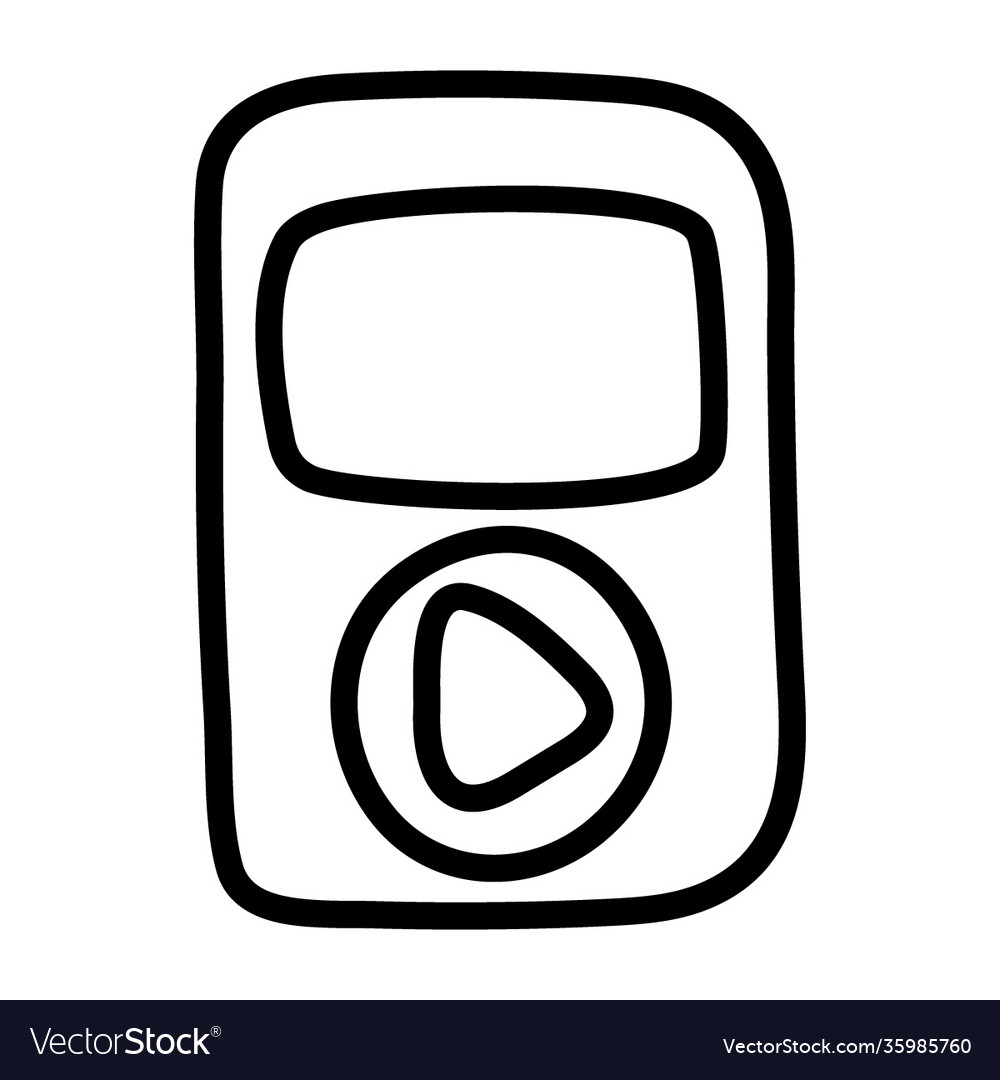 Mp3 player Royalty Free Vector Image - VectorStock