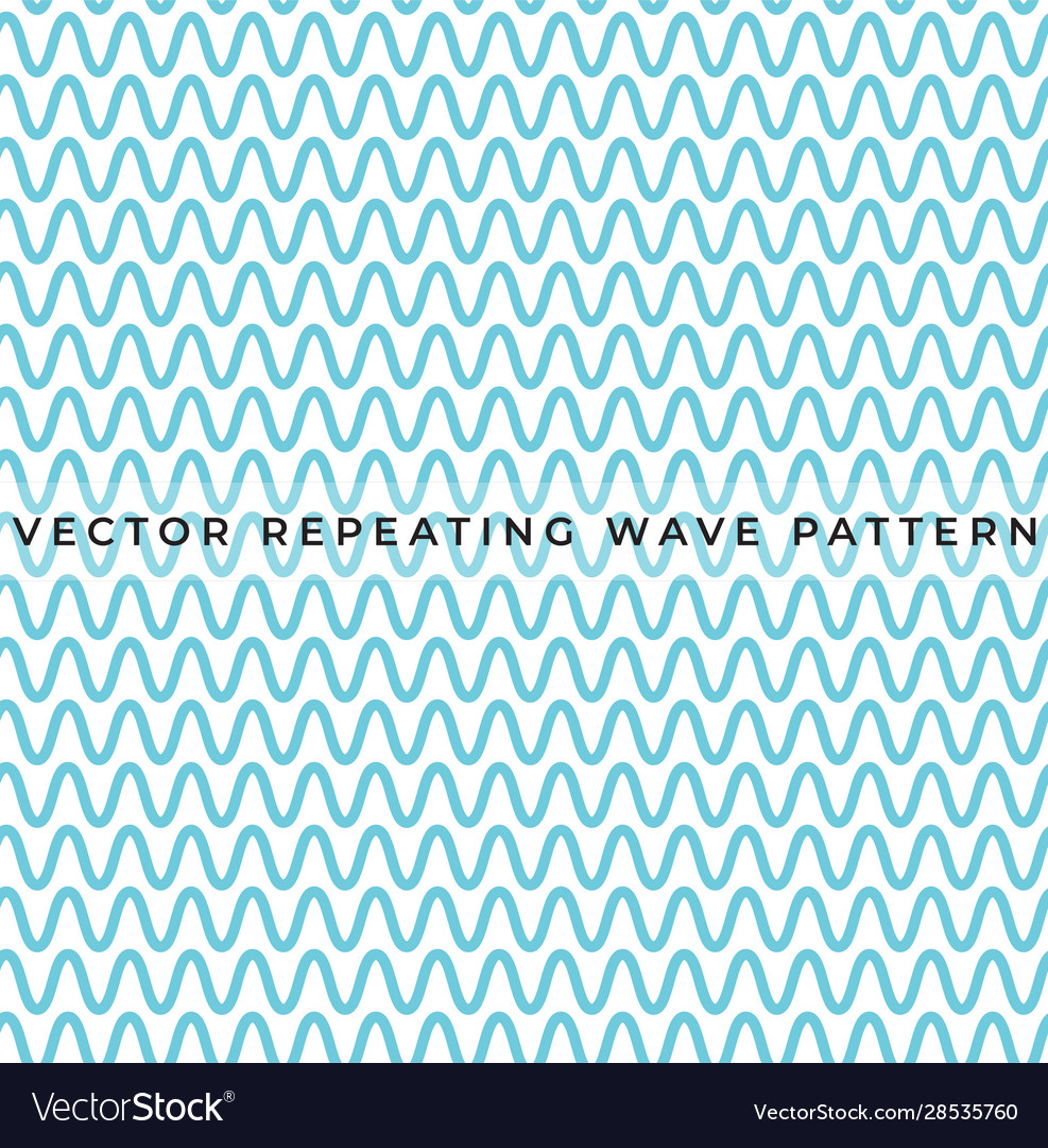 Wave pattern seamless background Royalty Free Vector Image