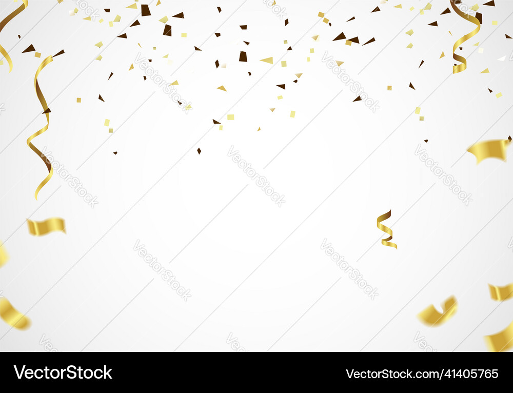 Confetti concept design template holiday happy Vector Image