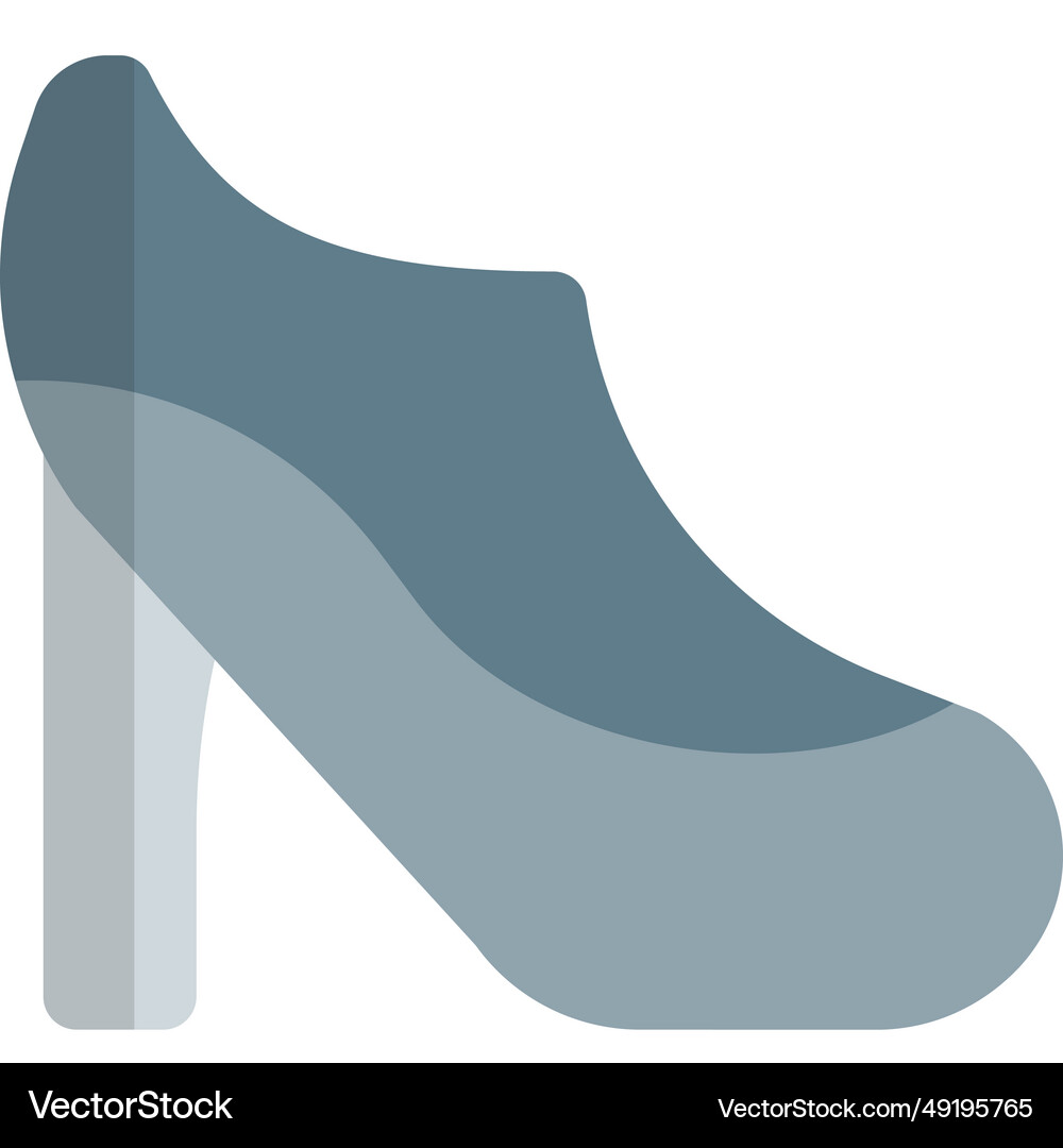 Elegant high heel for ramp walking Royalty Free Vector Image