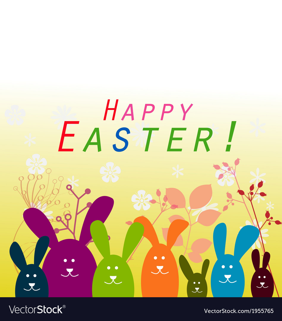 Happy easter Royalty Free Vector Image - VectorStock