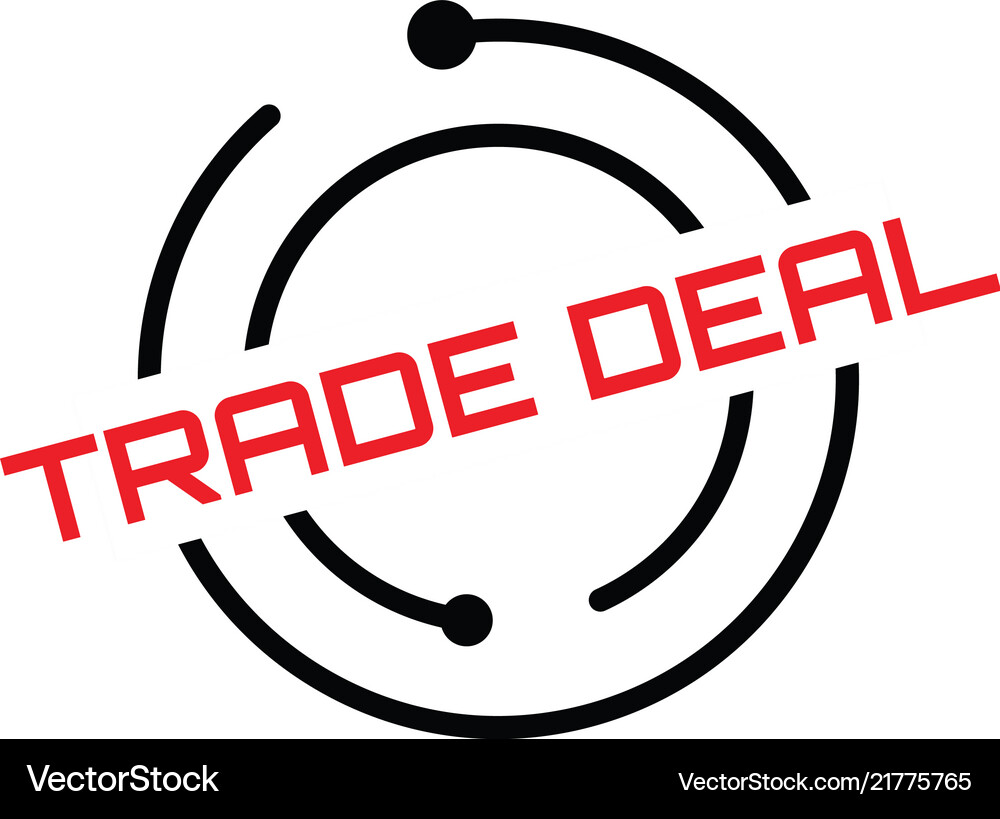 Trade deal rubber stamp Royalty Free Vector Image