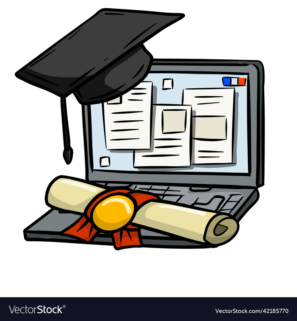 Home education distance learning Royalty Free Vector Image