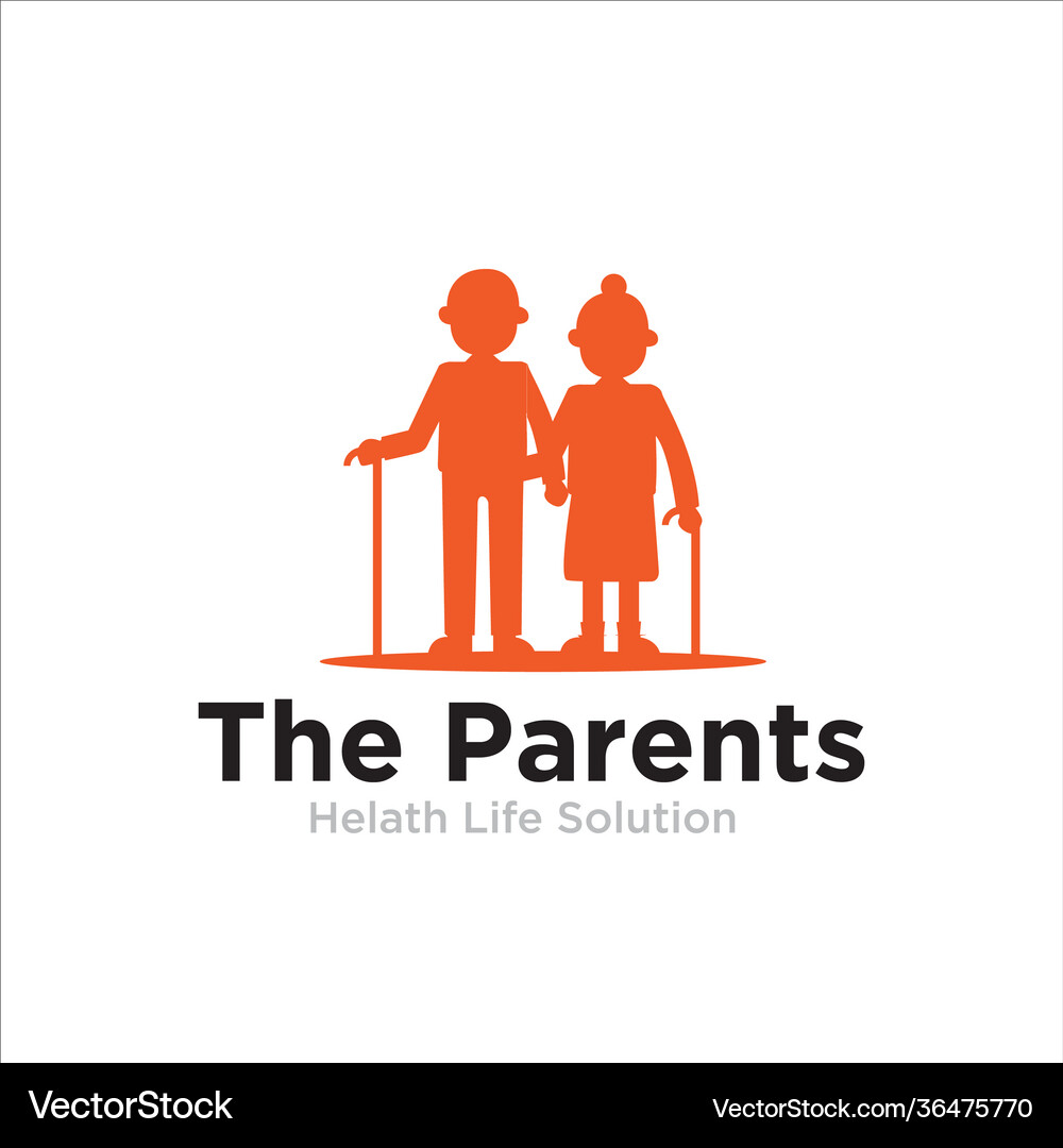 Parents logo designs simple modern for Royalty Free Vector