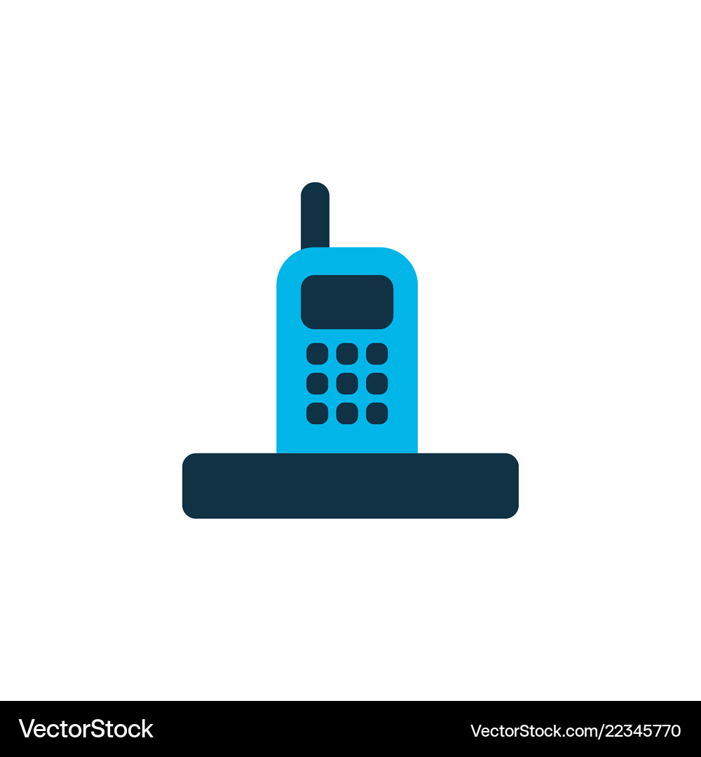 Phone icon colored symbol premium quality Vector Image