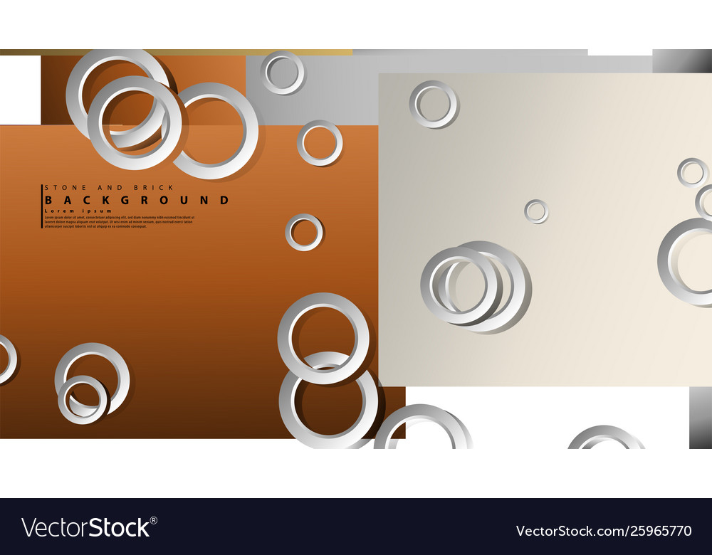 Ring abstract rectangular background with drop Vector Image