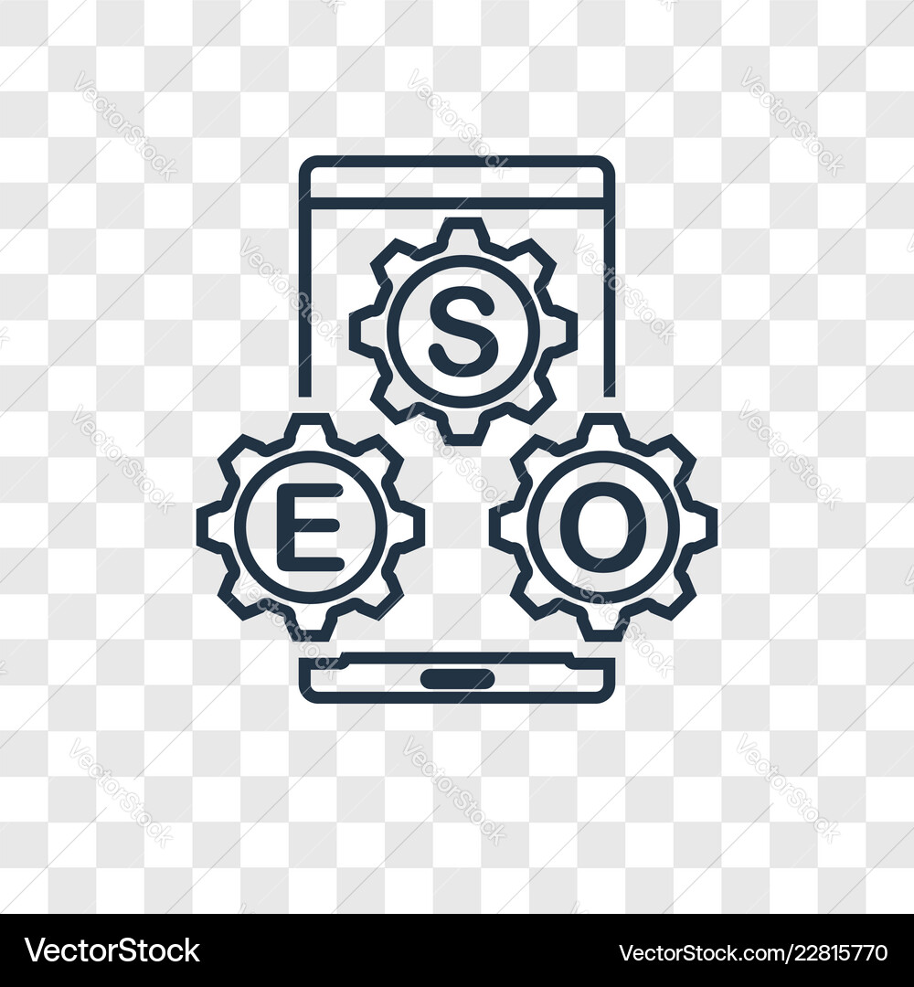 Settings concept linear icon isolated Royalty Free Vector
