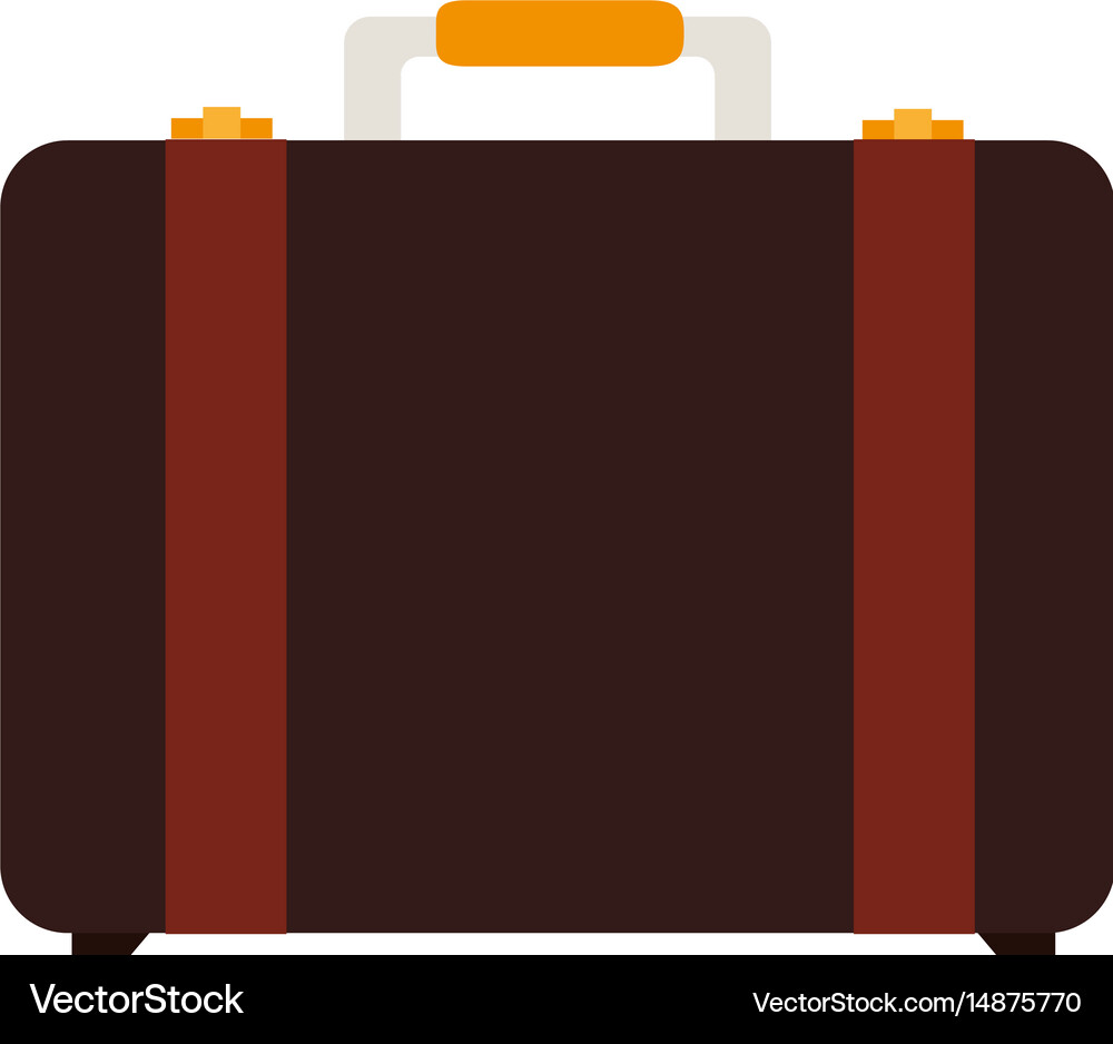 Suitcase travel isolated icon Royalty Free Vector Image