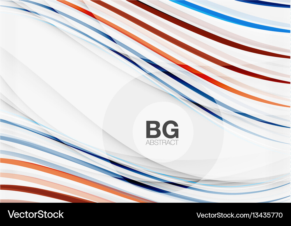 Thin lines wave abstract background Royalty Free Vector