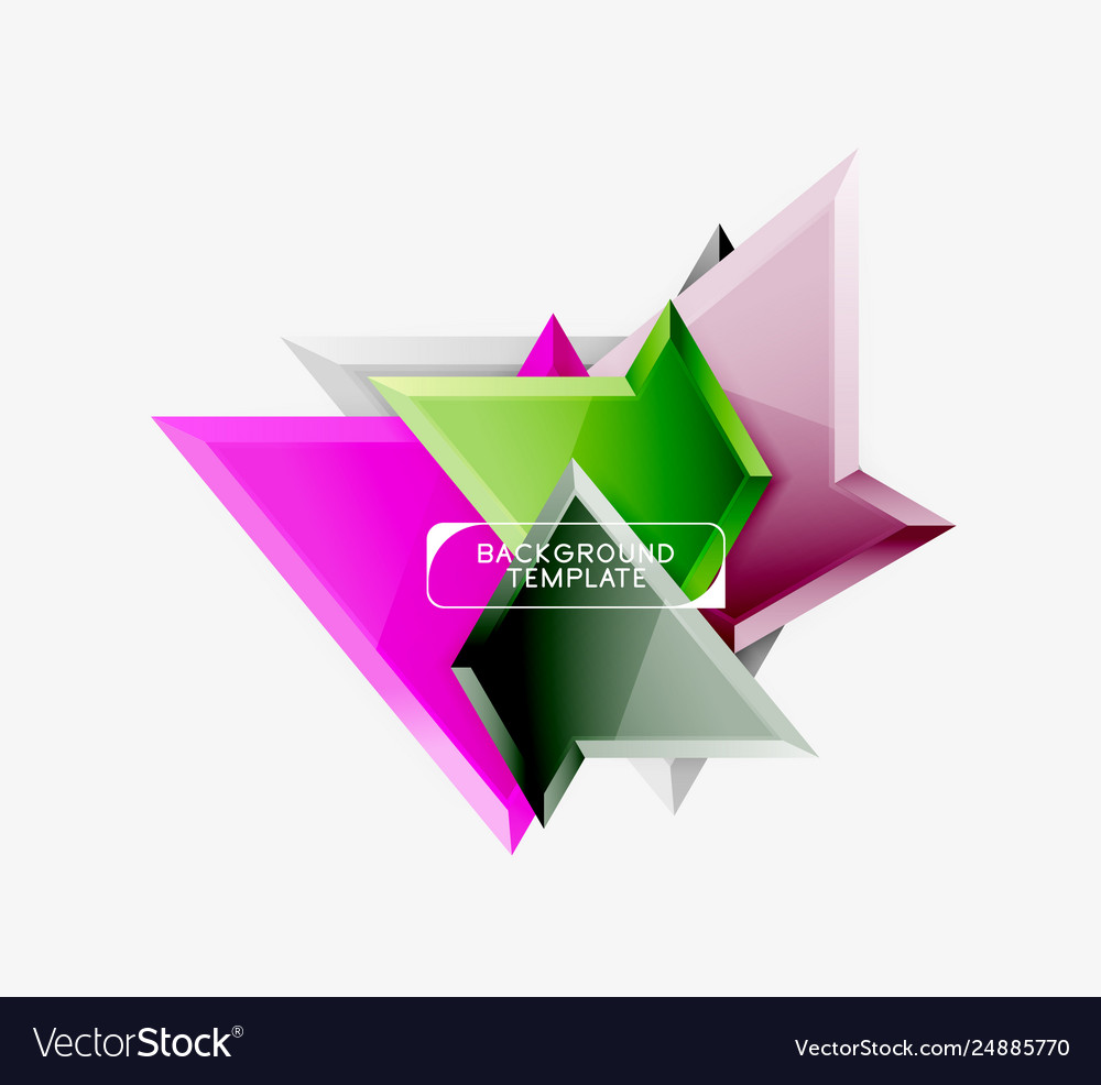 Triangular low poly background design Royalty Free Vector