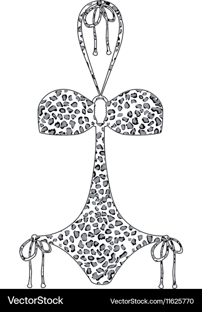 Woman swimsuit icon image Royalty Free Vector Image