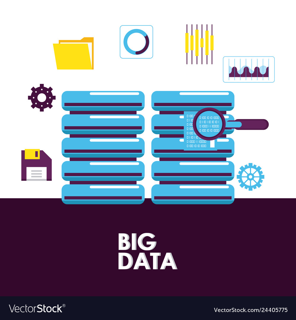 Big data technology Royalty Free Vector Image - VectorStock