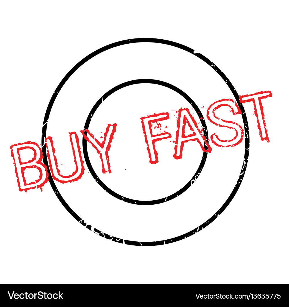 Buy fast rubber stamp Royalty Free Vector Image