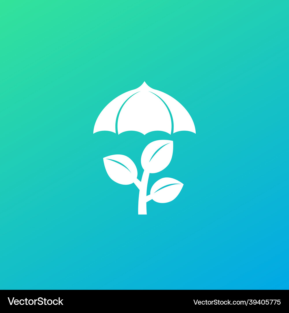 Crop insurance icon art Royalty Free Vector Image