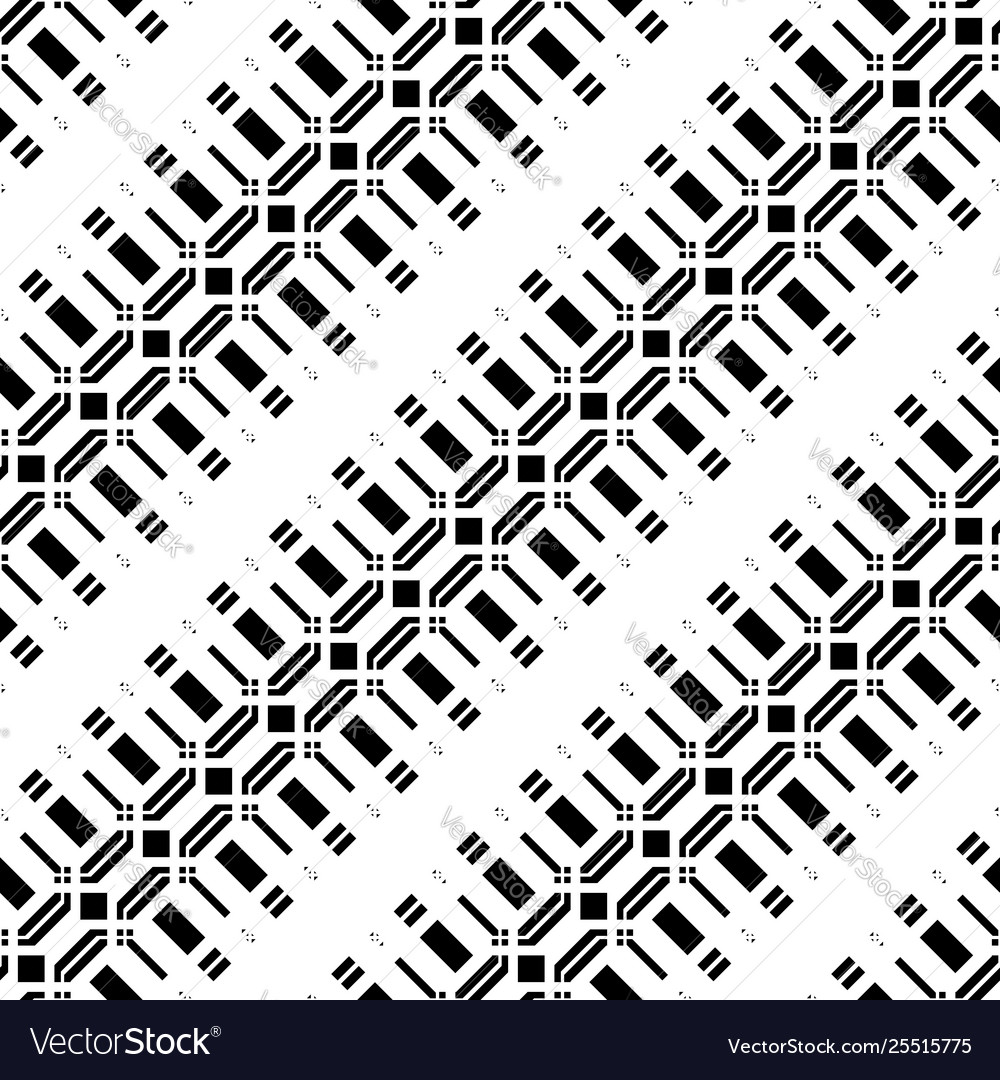 Design seamless monochrome geometric pattern Vector Image Design seamless monochrome geometric pattern Vector Image