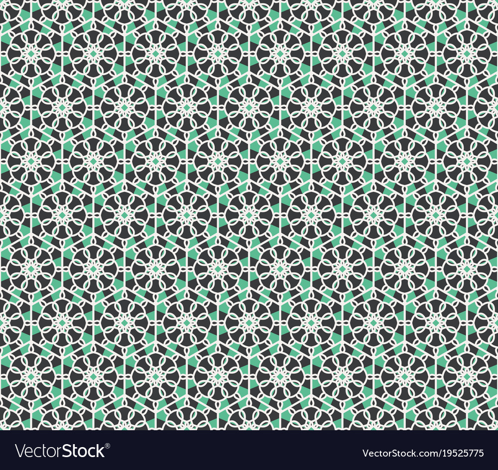 Hexagonal geometric pattern Royalty Free Vector Image