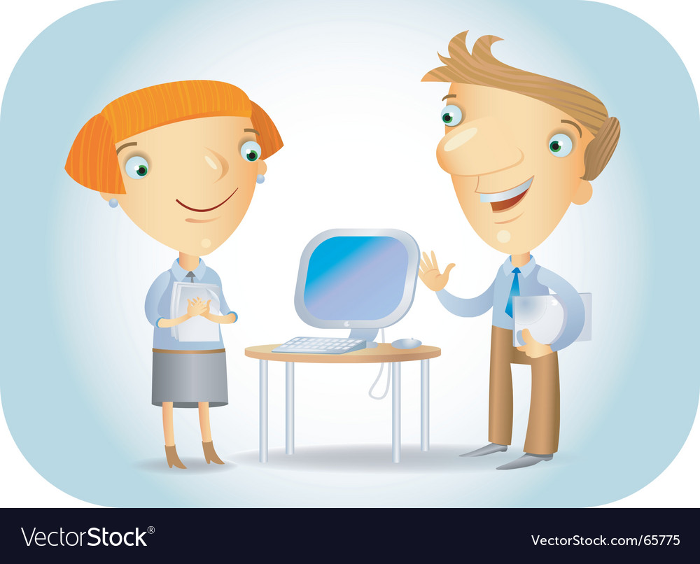 New computer Royalty Free Vector Image - VectorStock