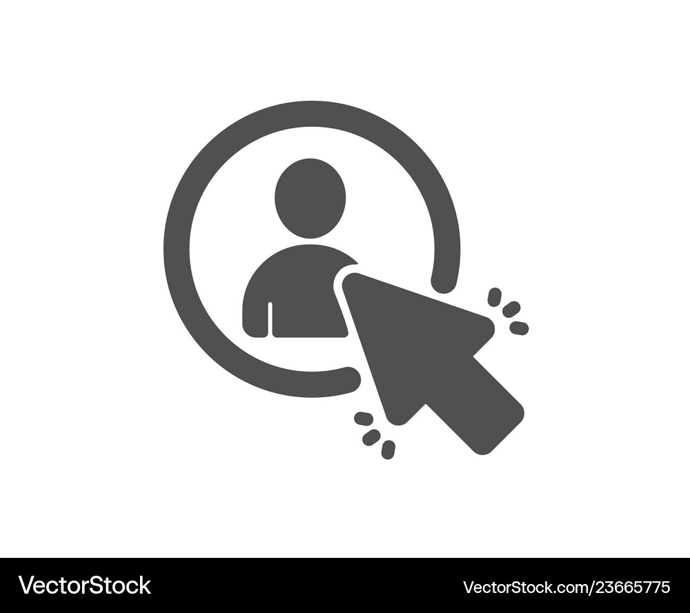 Select user icon business management sign Vector Image