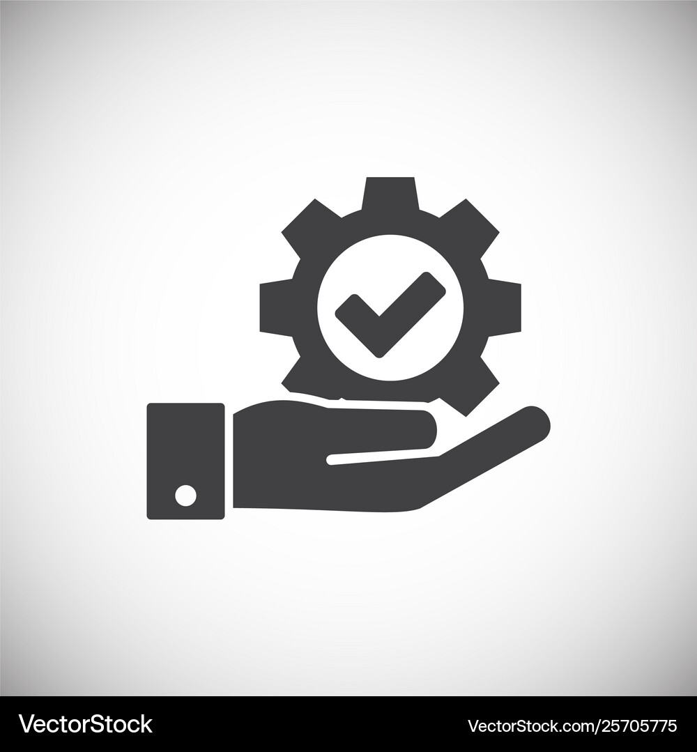 Service related icon on background for graphic Vector Image