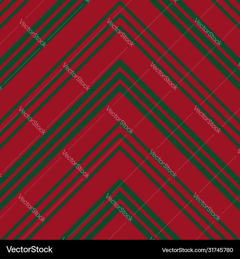 Christmas chevron diagonal stripes seamless Vector Image