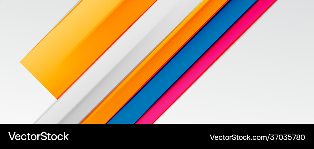 Color abstract lines trendy geometric background Vector Image