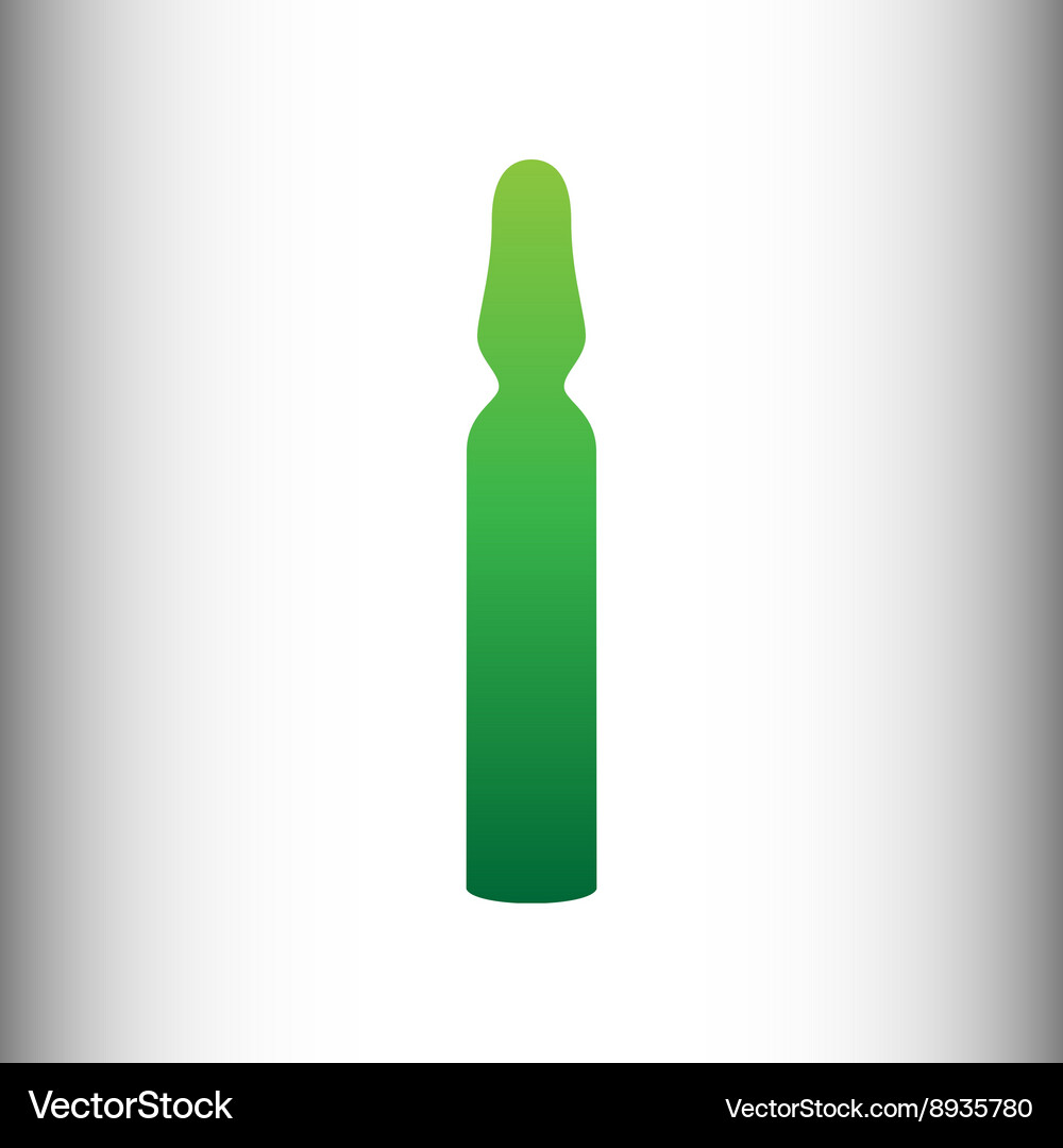 Medical ampoule sign Royalty Free Vector Image