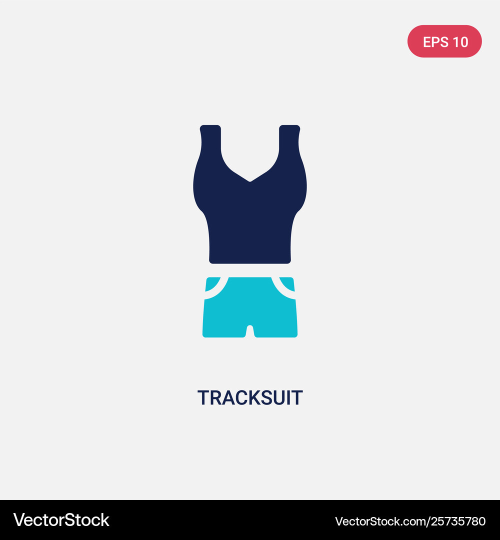 Two color tracksuit icon from clothes concept Vector Image