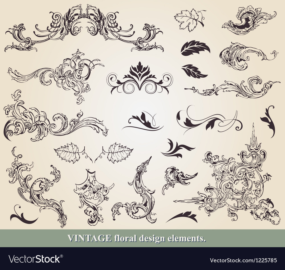 Design elements Royalty Free Vector Image - VectorStock
