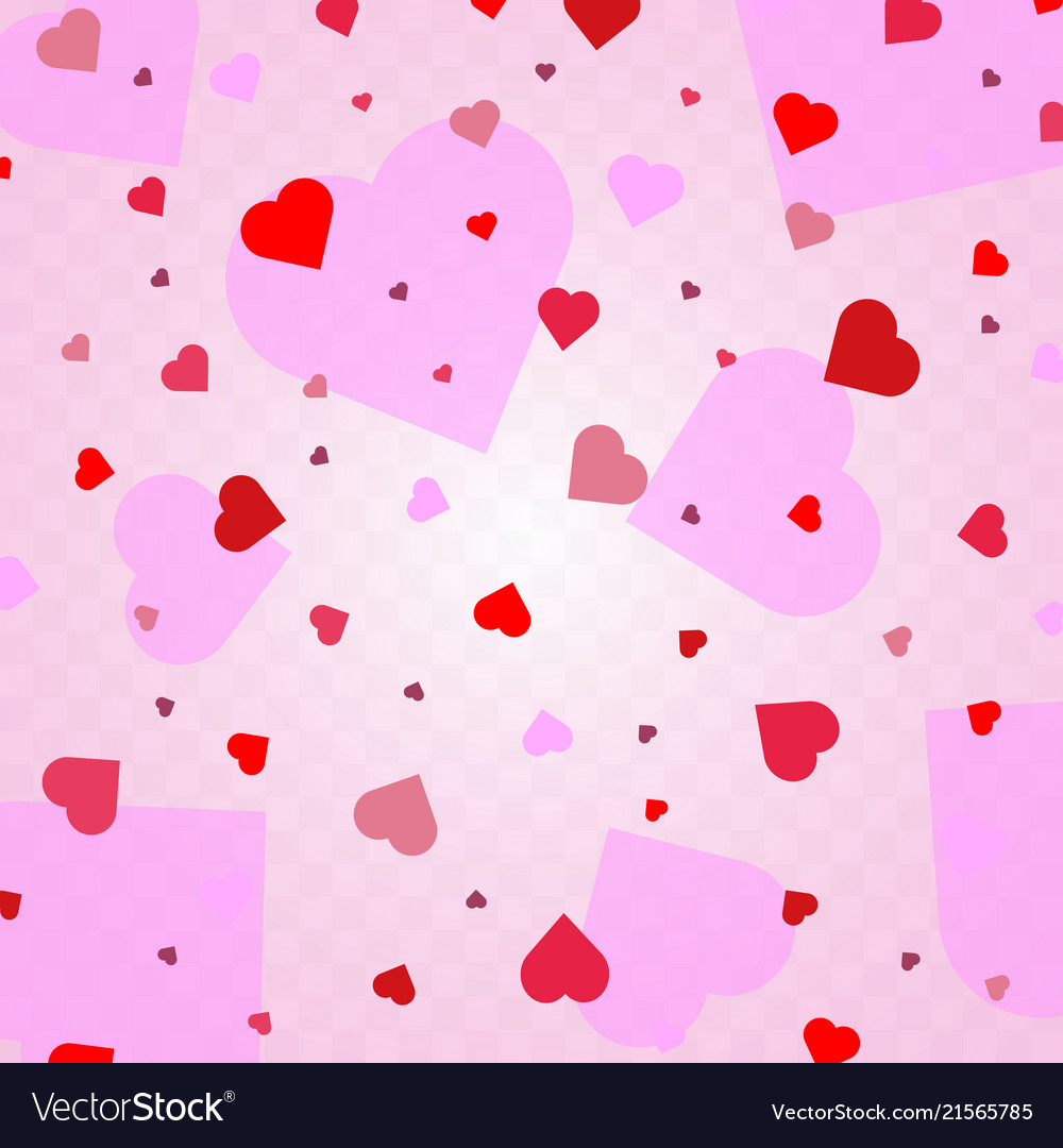 Heart confetti valentines Royalty Free Vector Image