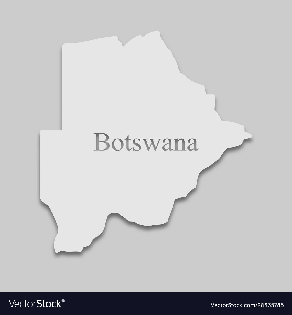 Map botswana Royalty Free Vector Image - VectorStock