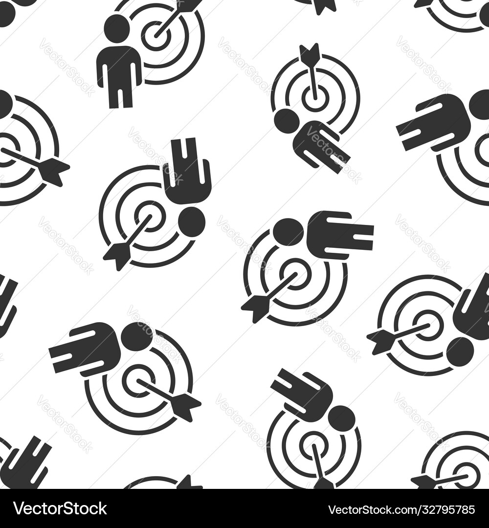 People target icon in flat style search human Vector Image
